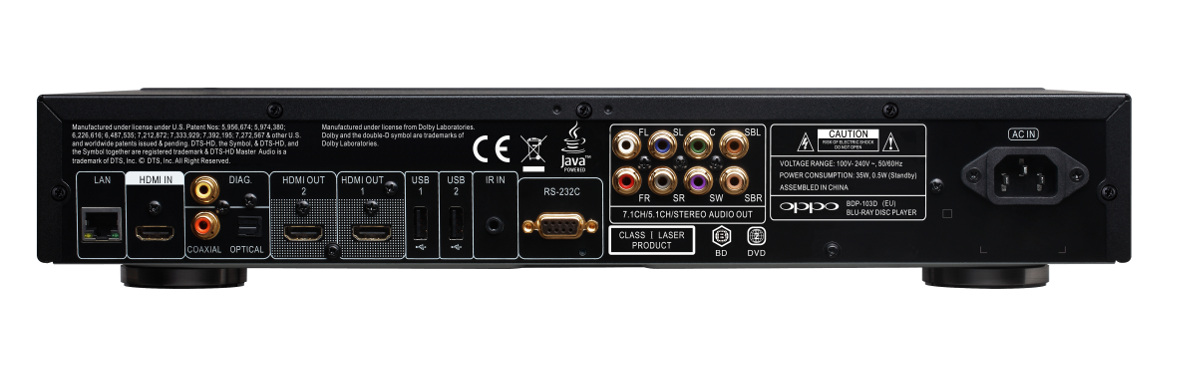 Oppo BDP-103D (BDP103D) Odtwarzacz Blu-ray CD, SACD, 3D, DVD, 4K z ...