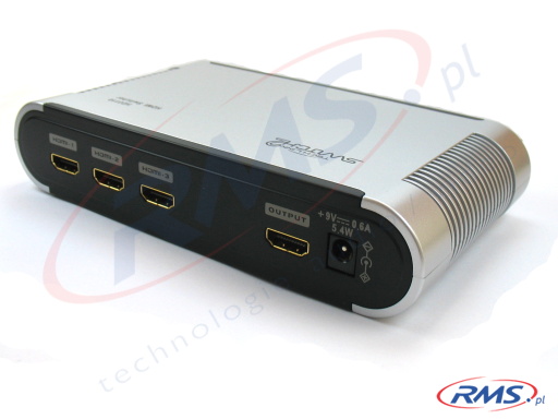 Switch (przełącznik) HDMI (3xIN-1xOUT) Techlink HD3110