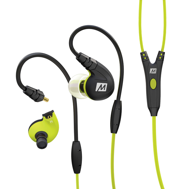 MEE Audio M7P (M7 P) sportowe dokanałowe słuchawki z mikrofonem i ...