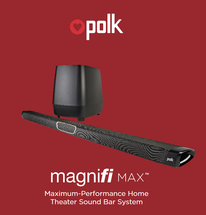 Polk Audio MagniFi MAX (Magni-Fi) soundbar 3.1 z 4K Ultra HD / Wi-Fi ...
