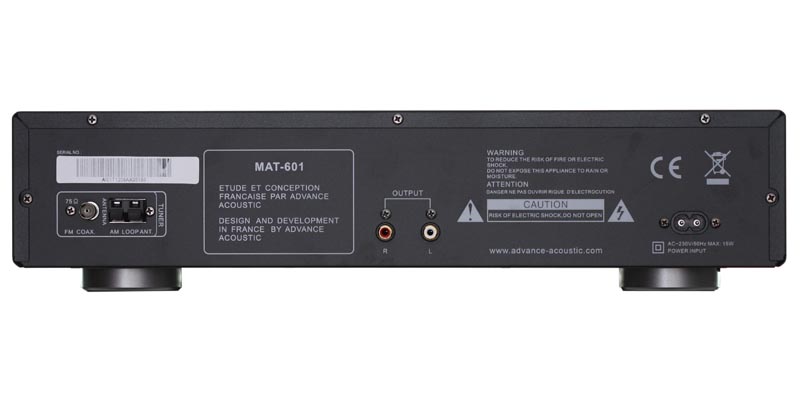 Advance Acoustic MAT-601 (MAT601) tuner radiowy stereo z serii Black Line